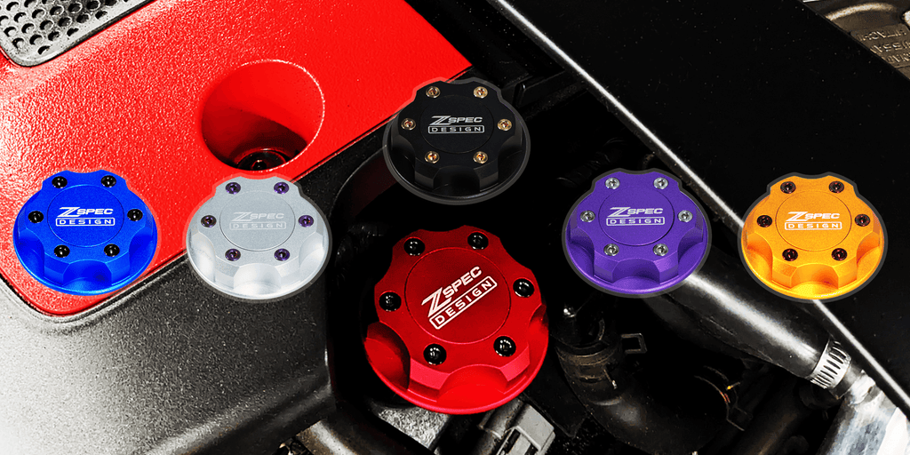 Billet Oil Filler Caps with Titanium Accents | ZSPEC Design