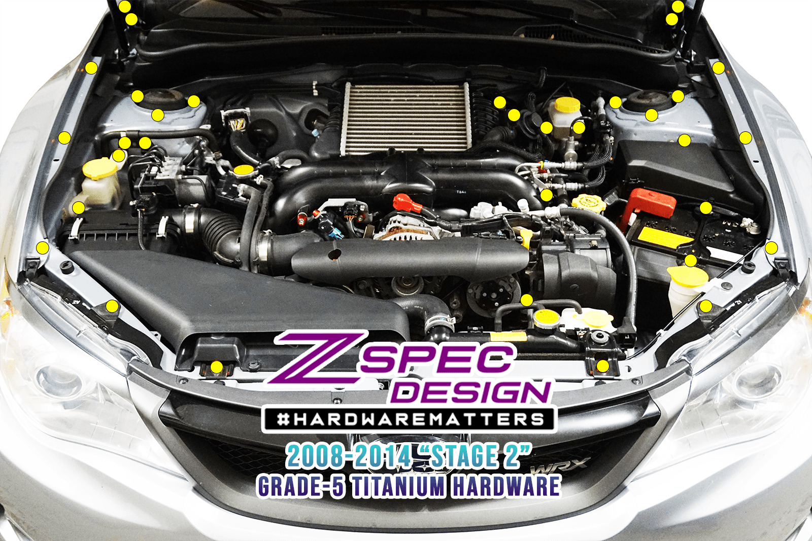 ZSPEC 'Stage 2' Dress Up Bolts® Fastener Kit '08-14 Subaru WRX & STi