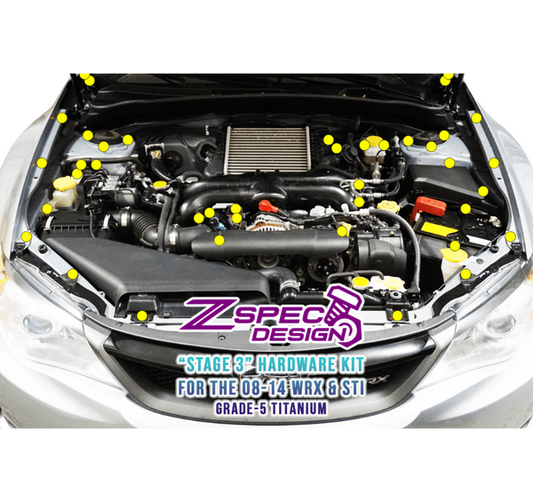 ZSPEC 'Stage 3' Dress Up Bolts® Fastener Kit '08-14 Subaru WRX & STi