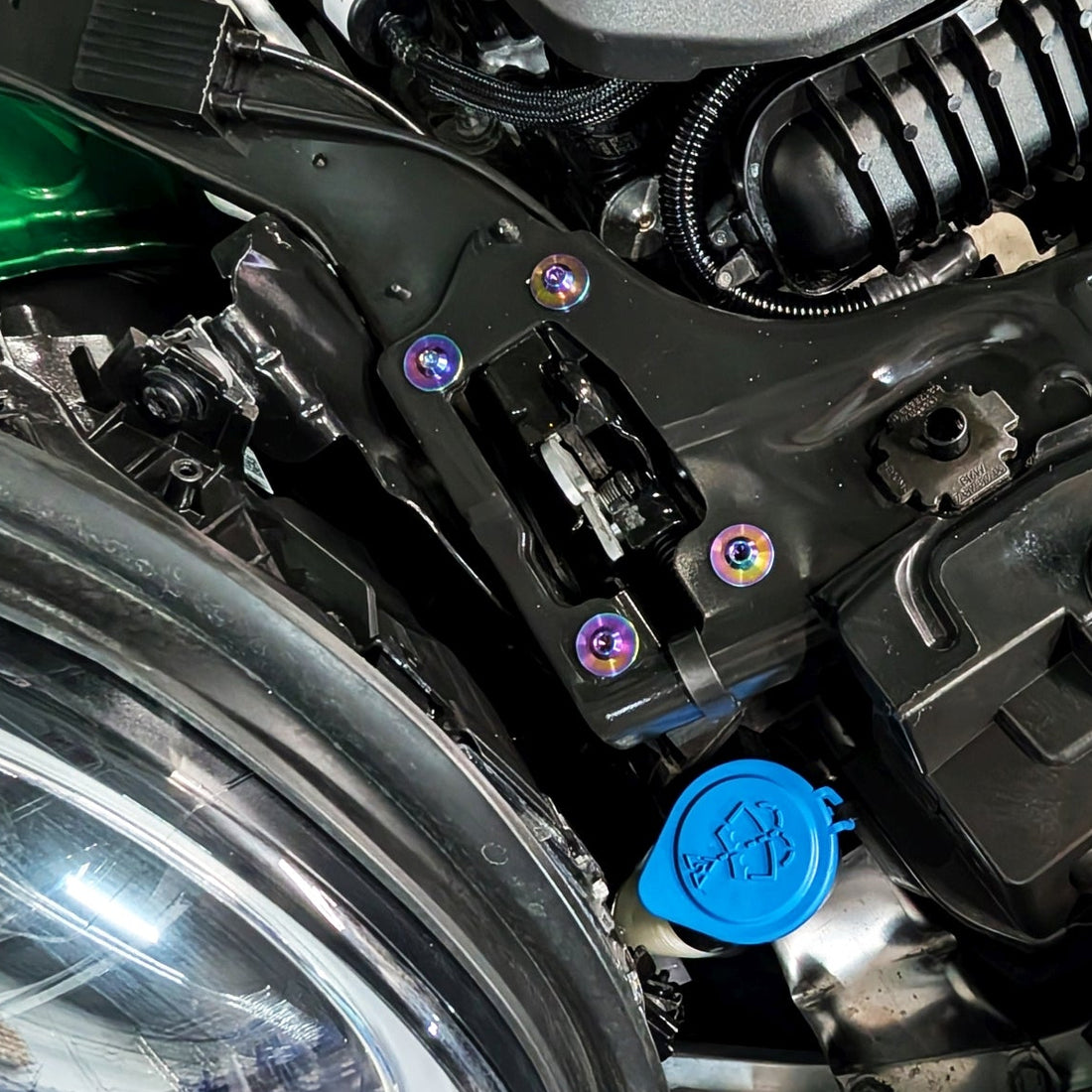 ZSPEC Hood Catches Strikers Titanium Hardware for '22+ Mini Cooper F56