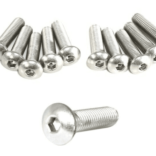 ZSPEC M5x20mm Button-Head Fasteners, Metric, SUS304 Stainless,10-Pack