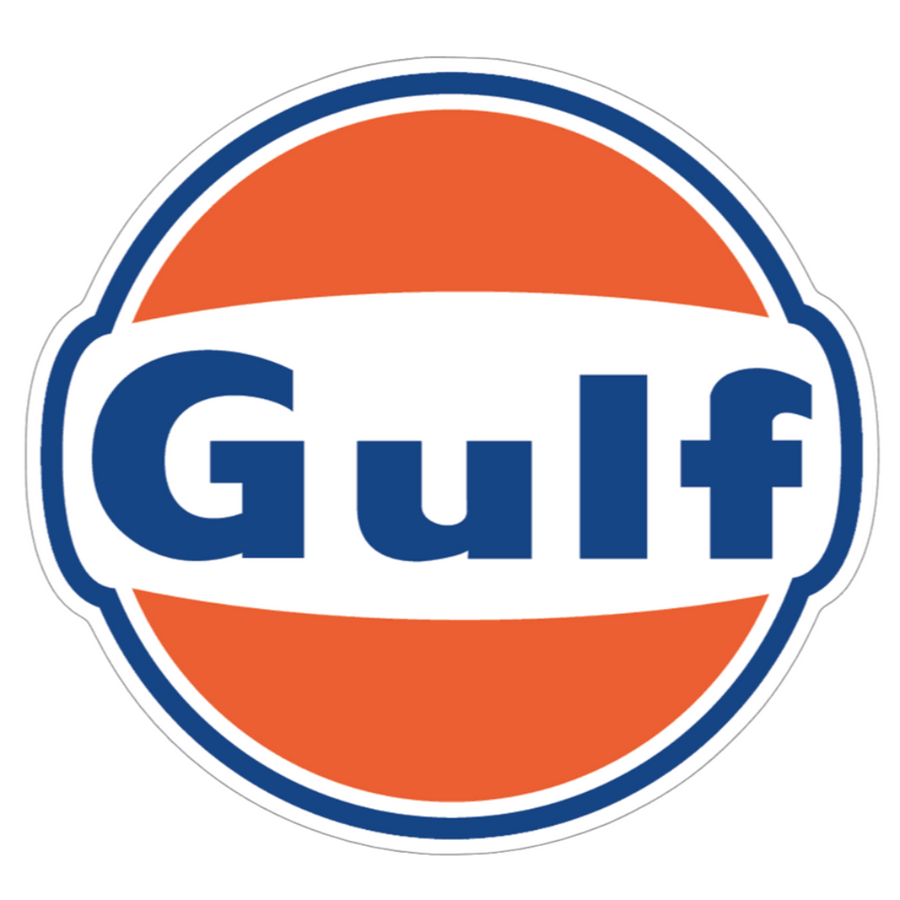 Automotive Gas & Oil - Gulf-Style - Vinyl Sticker | ZSPEC Design LLC
