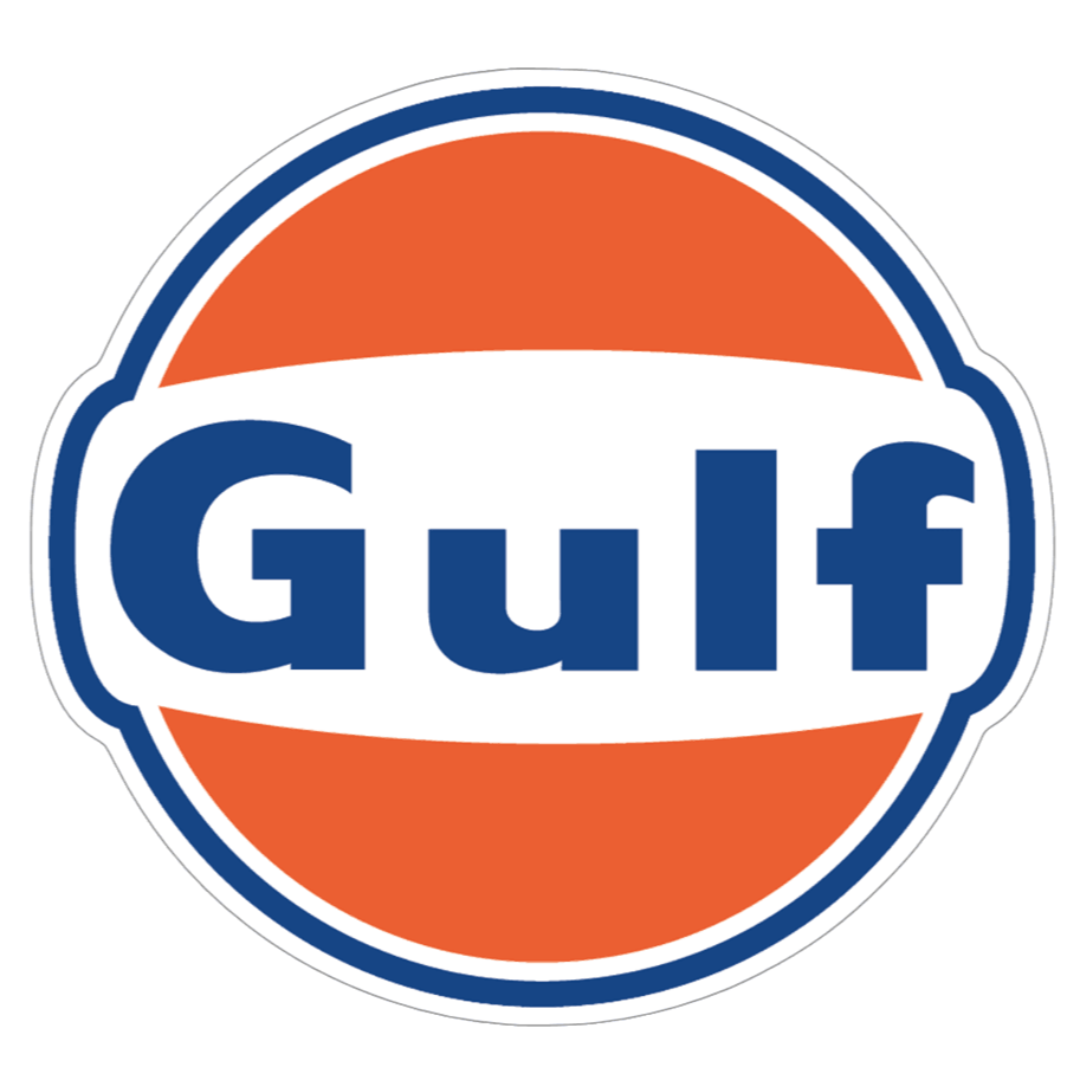 Automotive Gas & Oil - Gulf-Style - Vinyl Decal / Sticker